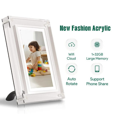 10 inch Acrylic Digital Photo Frame LCD IPS Screen desktop Video Display