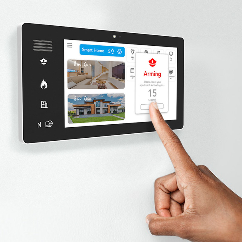 DC 12V IOT Control Panel , Android Poe Wall Mount Tablet For Smart Home ...