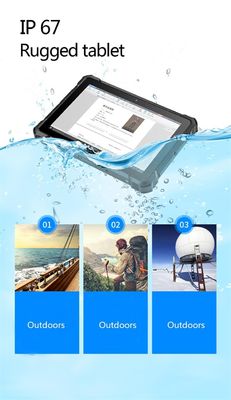 Windows os 10.1 Inch IP67 Rugged Tablet PC 10 inch 8GB RAM With NFC Lan ...