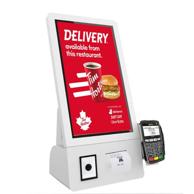 21.5 Inch Touch Screen POS Terminal , Desktop Countertop Self Service ...